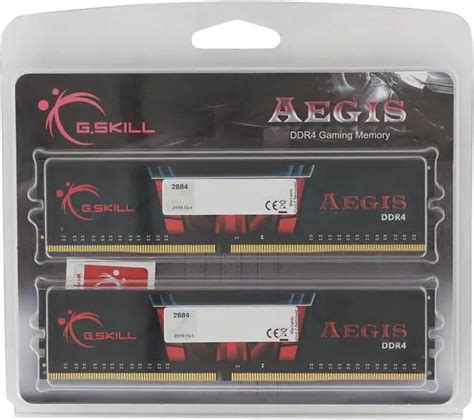 G Skill Aegis 16gb 2 X 8gb 288 Pin Pc Ram Ddr4 3200 Pc4 25600 Memory Kit Model F4 3200c16d