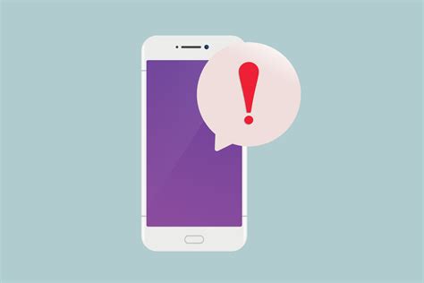 Phone Notification Icon Smartphone With Exclamation Point Vector Illustration 14631808 Vector