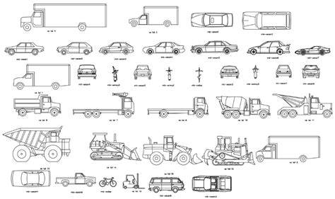 Vehicle Cad Blocks AutoCAD File