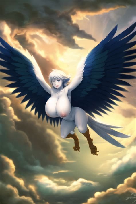 Rule 34 Ai Generated Armpit Armpits Arms Up Beautiful Background Bird Feet Blue Cloud