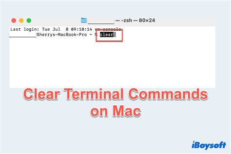 How To Use Clear Terminal Command On Mac How To Use Clear Terminal Command On Mac
