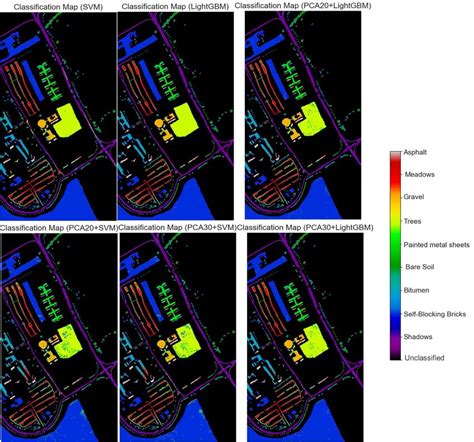 Classification Maps For Pavia University Scene Download Scientific