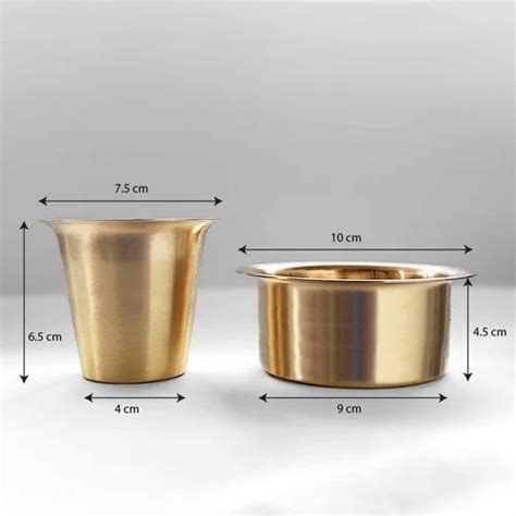Brass Coffee Dabra Set For Home At Rs 299piece In Moradabad Id 2850110068033