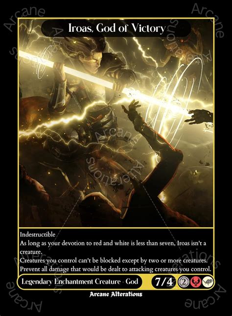 Iroas God Of Victory Altered Art Custom Card Office
