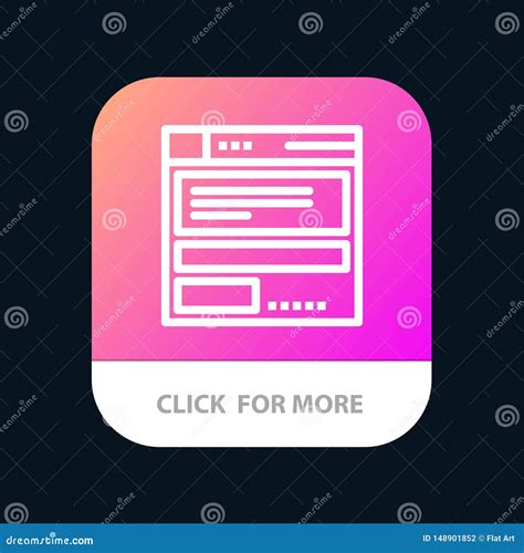 File Browser Computing Code Mobile App Button Android And Ios Line
