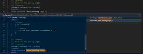 code navigability on event subscribers microsoft learn