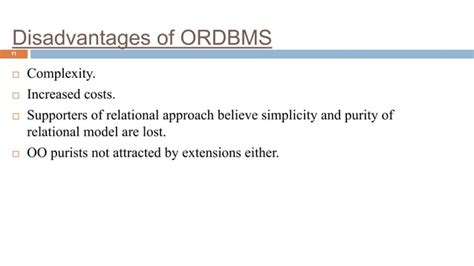 object relational database management system pptx databases computer software and applications