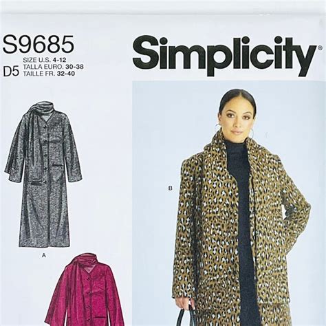 Lined Coat Pattern Etsy