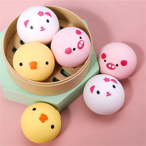 Fake Bun Food Model Squishy Buns Life Sized Size 8 Cm Squeeze Soft