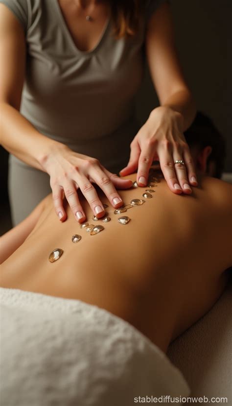 Woman Receives An Oil Massage Stable Diffusion Online