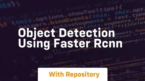 Object Detection Using Faster Rcnn Youtube