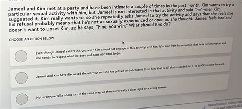 Jameel And Kim Met At A Party And Have Been Intimate A Couple Of Times