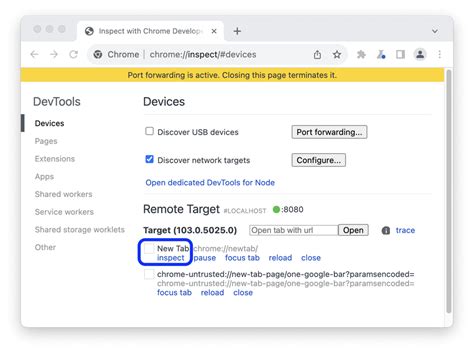 Mengakses Server Lokal Dan Instance Chrome Dengan Penerusan Port Chrome Devtools Chrome For