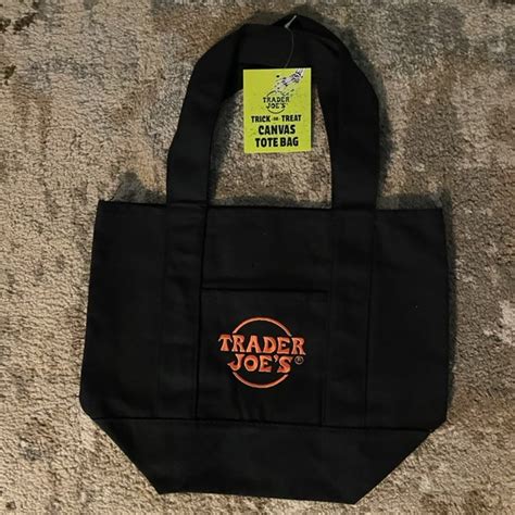 Trader Joes Bags Trader Joes Black Canvas Tote Bag Poshmark