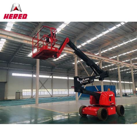 16m Cherry Picker Articulated Boom Lift Aerial Working Platform Hered