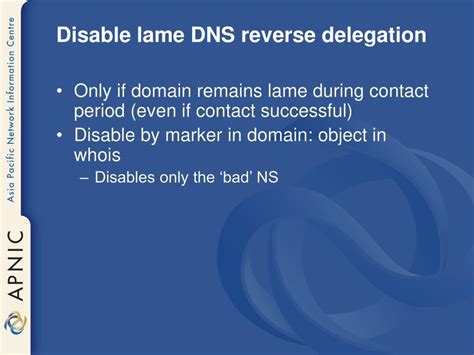 Ppt Sweeping Lame Dns Reverse Delegations Powerpoint Presentation Free Download Id 631682