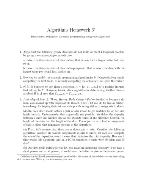 h6 pdf dynamic programming time complexity