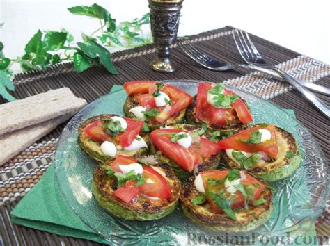 Рецепт Жареные кабачки с помидорами на