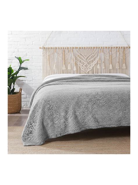 Dolce Bonita Home Wellsoft Sherpa Battaniye 200x220 Gri S000492776