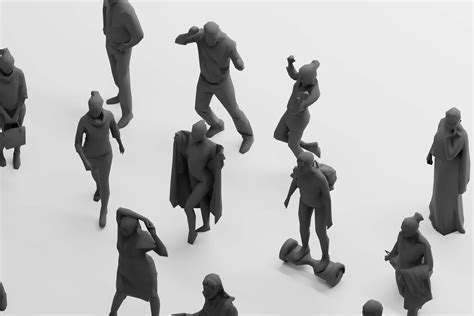 Low Poly People Pack 30 3d Model By Neoarchitect