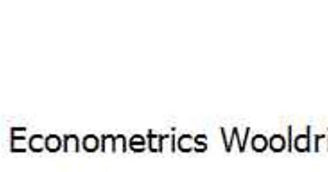 Solution Manual For Panel Econometrics Wooldridge Imgur