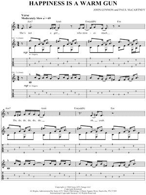Happiness Is A Warm Gun Sheet Music By The Beatles