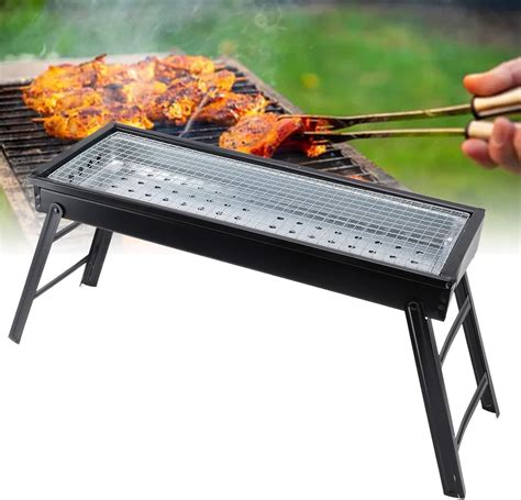 Portable Charcoal Barbecue Grill Foldable Outdoor Bbq Stove For Camp