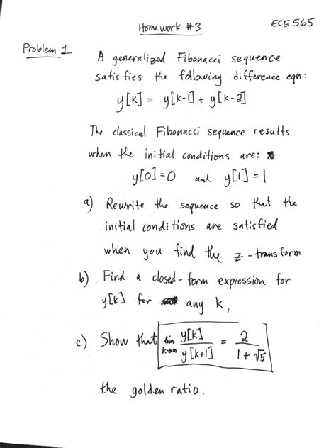 Solved Home Work 3 Ecg S65 A Generalize Fibonacci Sequence