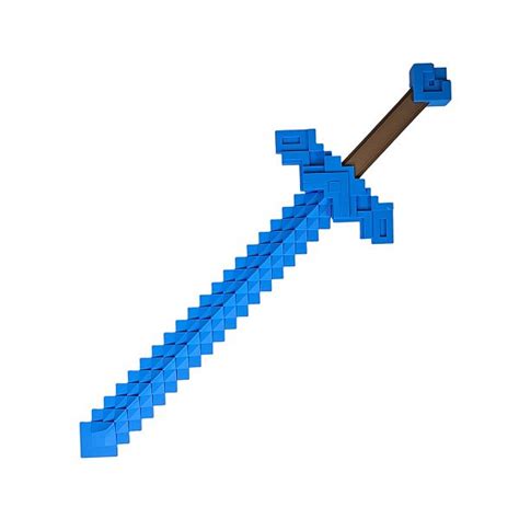 Espada Diamante Minecraft Azul 3d Tenda Medieval Tenda Medieval