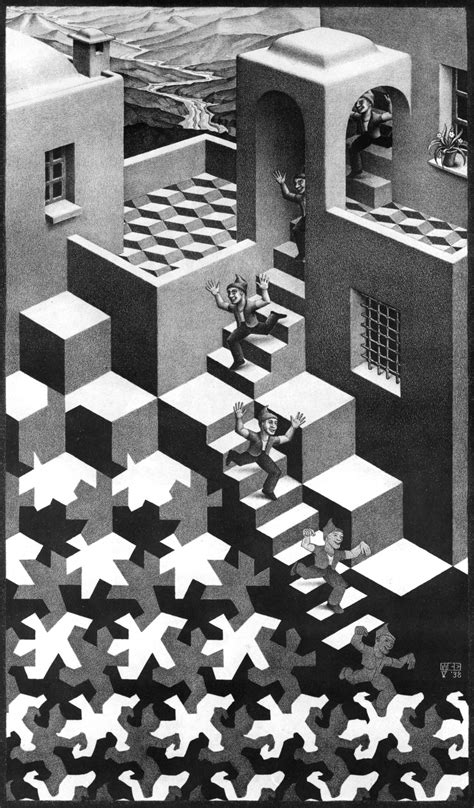 Sky And Water I 1938 By Mc Escher Artchive