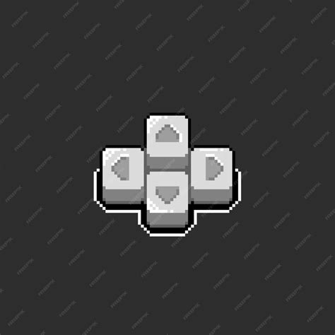 Premium Vector Arrow Button In Pixel Art Style