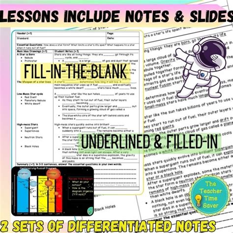 Star Systems And Galaxies Space Lesson By The Teacher Time Saver