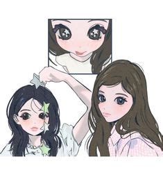 Illit Moka Yunah Wonhee Fanart Anime Poses Reference Cute Art