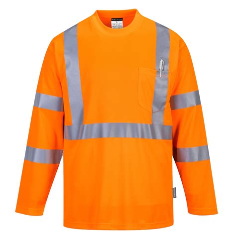 High Visibility Orange Shirts Reflective Safety Work Shirt — Safety