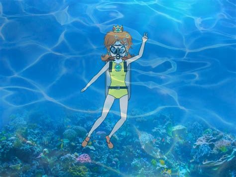 Princess Daisy Scuba Diving In Swimsuit By Chrisgraduate27 On Deviantart