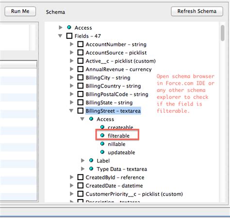 Apex Field Can Not Be Filtered In SOQL Query Call Salesforce Stack Exchange