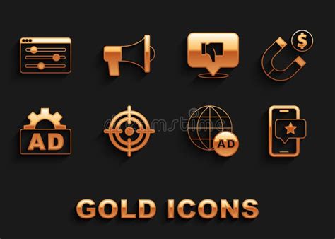 Set Target Magnet With Money Mobile Review Rating Advertising Dislike Speech Bubble Browser