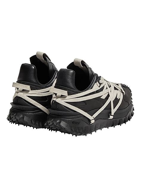 Moncler Moncler Rick Owens Trailgrip Megalace Sneakers In Leather