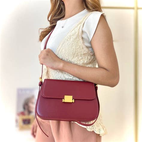 Bbs 03mr Maroon Khales Shoulder And Crossbody Bag When Classy Meets