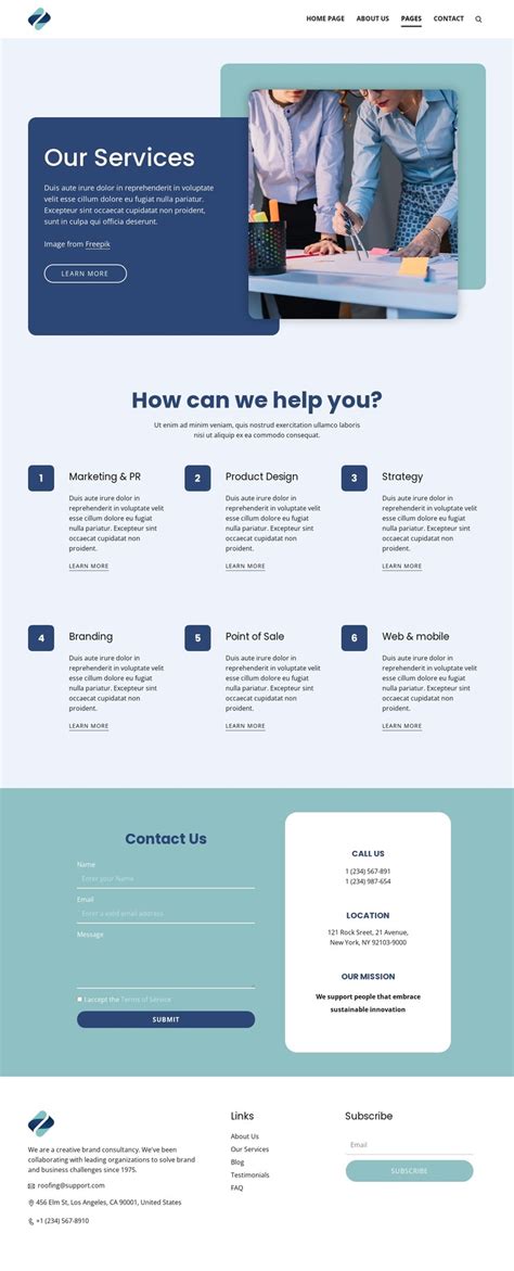 We Offer Top Services Css Template By Nicepage