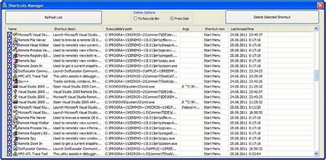 Shortcut Manager ActiveX Main Window WinLib LLC Shortcut Manager ActiveX Is A Dll Control