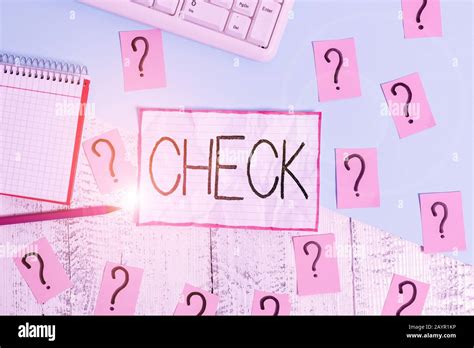 Handwriting Text Check Conceptual Photo Mark Click On A Box In Order To Select A Particular