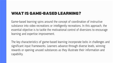 Ppt What Is The Difference Between Game Based Learning And