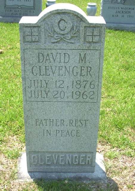 David Monroe Clevenger 1876 1962 Mémorial Find A Grave