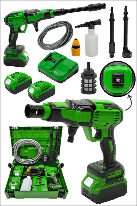 Moonshop Pro Seri 58wf Kömürsüz Motor Yüksek Basınçlı Akülü Oto Araba Yıkama Makinesi Şarjlı