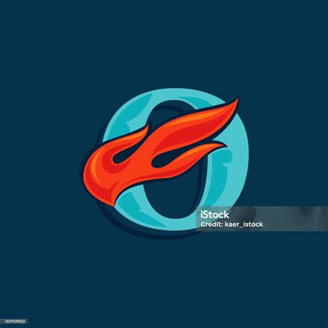 빠른 속도 화재와 편지 O 로고 라인 섀도우빈티지 세리프 글꼴입니다 경쟁에 대한 스톡 벡터 아트 및 기타 이미지 경쟁 광고 군사 Istock