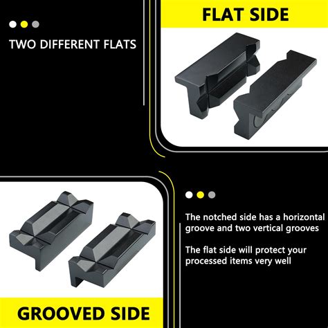 4 Vise Jaw Pads Magnetic Aluminum Vise Jaw Caps