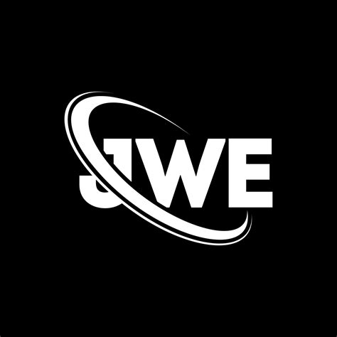 Logotipo De Jwe Letra Jwe Diseño Del Logotipo De La Letra Jwe