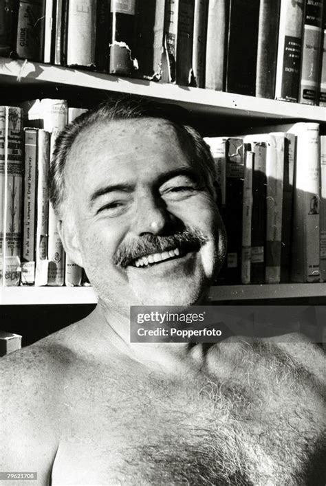 Circa 1950 Author Ernest Hemingway Portrait Ernest Hemingway Us