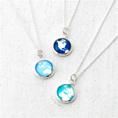 Tiny Globe Necklace By Cassiopi